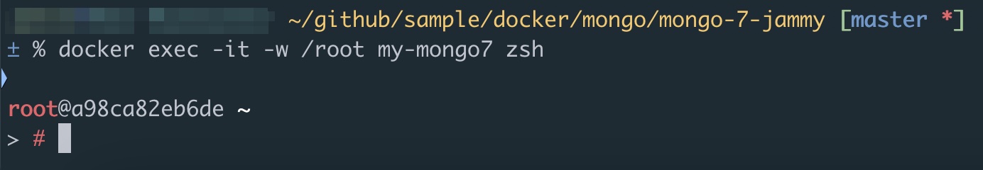 Mongo Docker 이미지에 oh-my-zsh 설치